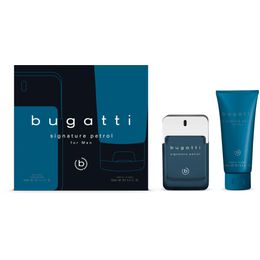Bugatti Herren Eau de Toilette "Bugatti Signature Petrol for him GP EdT 100ml + 200 ml SG", 300ml, transparent, Parfüms, Herrenduft-Set mit Zitrone,