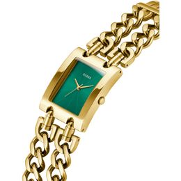 Guess Damen Quarzuhr "HEAVY METAL", gold, Armbanduhren, Armbanduhr, Damenuhr, Edelstahlarmband, analog