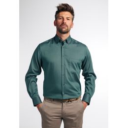 Eterna Herren Langarmhemd "MODERN FIT", gr&uuml;n, Gr. 41, 100% Baumwolle, Hemden, NON IRON (b&uuml;gelfrei)