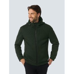 NO EXCESS Herren Softshelljacke "NO EXCESS Jacke mit Kapuze", grün, Gr. S, 100% Polyester, Jacken