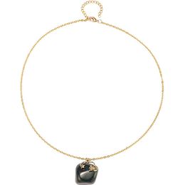 Firetti Damen Kette mit Anh&auml;nger "Schmuck Geschenk Halsschmuck Anker/Halskette Sternzeichen Geburtsstein", Sch&uuml;tze, Edelstahl, L: 50 B: 2mm, gold,