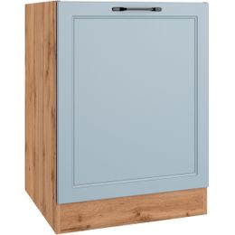 Unterschrank KOCHSTATION, B:60cm H:82cm T:60cm, blau, Holzwerkstoff, MDF, K&uuml;che, Schr&auml;nke, "KS-Lana", Breite 60 cm