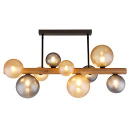 Globo LIGHTING Deckenleuchte "RIHA", schwarz matt, H: 45cm, 1 Stk., Leuchten, Deckenlampe Wohnzimmer-Leuchte Schlafzimmer-Leuchte Flur Küche
