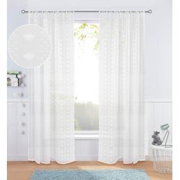 L&uuml;ttenh&uuml;tt Gardine L&Uuml;TTENH&Uuml;TT, B:140cm H:175cm, wei&szlig;, Polyester, Kinderzimmer, Gardinen, "Imke"