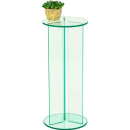 Blumentisch PAROLI, B:30cm H:71cm T:30cm, transparent, Tische