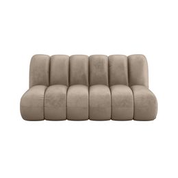 2,5-Sitzer, B:185cm H:84cm T:108cm, grau, LeGer Home by Lena Gercke, 100% Polyester, Sofas, "Priya Designersofa, moderne Steppung, auch in Boucl&eacute;",