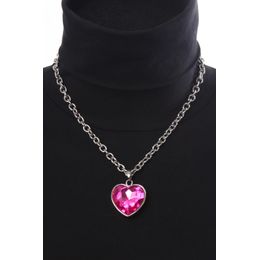 Allg&auml;u Rebell ALLG&Auml;U REBELL Damen Kette mit Anh&auml;nger "Rosalind", rosa, Basic, Metall, Halsketten, mit Herzanh&auml;nger