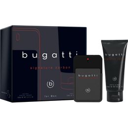 Bugatti Herren Duft-Set "Bugatti signature carbon for him EdT 100ml + 200 ml DG GP", 300mltransparent, Parfüms, flexibel ca. 53-62 cm für eine