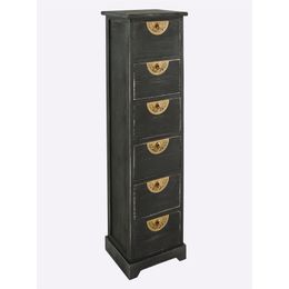 Kommode HEINE HOME, B:30cm H:110cm T:25cm, schwarz, Sideboards