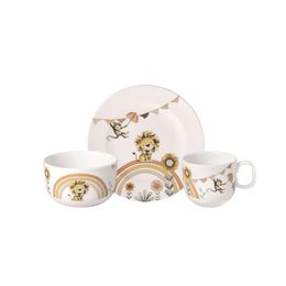 Villeroy & Boch VILLEROY & BOCH Kindergeschirr-Set "Kindergeschirr Set Roar like a Lion 3er Set bunt", bunt, Geschirr-Sets