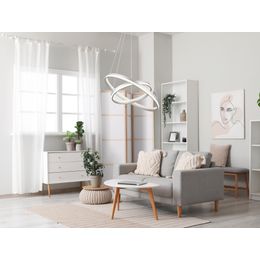 NOWA LED-Hängeleuchte "MARY", 1, Ø 59,5cm H: 120cm, 1 Stk., silber, Leuchten, Pendelleuchte, Hängelampe, Kristalle, Esstisch, Wohnbereich