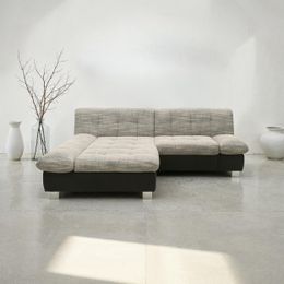 Ecksofa DOMO collection, B:234cm H:80cm T:157cm, wei&szlig;, 90% Polyester, 10% Acryl, Wohnzimmer, Sofas, "100031 kompakte Stellma&szlig;e, komfortabel und