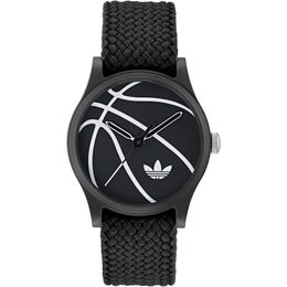 Damen Quarzuhr "GAME ONE", schwarz, adidas originals, Armbanduhren, Armbanduhr, Herrenuhr, Damenuhr,Nylonarmband,wasserabweisend bis 5 bar