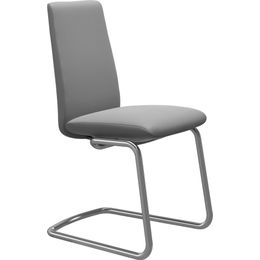 Polsterstuhl stressless, B:53cm H:92cm T:59cm, grau, Leder BATICK: BATICK ist ein leicht korrigiertes, durchgef&auml;rbtes und genarbtes M&ouml;belleder, bei