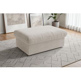 Sit & More Polsterhocker SIT & MORE, B:90cm H:43cm T:60cm, beige, 100% Polyester, Hocker, "Moreno, B: 90 cm", mit Stauraum, individuell kombinierbar