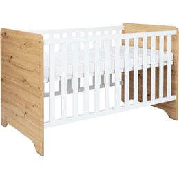 Babybett Arthur Berndt, B:143cm H:87cm T:77cm, wei&szlig;, Holzwerkstoff, Babybetten, "Kinderbett &raquo;Marlon&laquo; 70 x 140 cm"