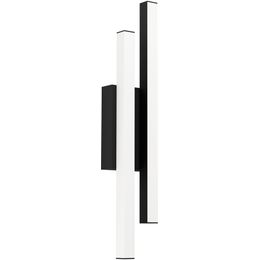 Eglo Wandleuchte "SERRICELLA Wandlampe, Au&szlig;enlampe, IP44, Stahl und Kunststoff, Lampe", H: 49,5cm, 1 Stk., schwarz, Wohnzimmer, Leuchten,