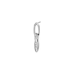 Diesel Damen Single-Ohrstecker "Schmuck Geschenk Metall OVAL D LOGO", Edelstahl Metall, silber, Edelstahl, Metall, Ohrringe