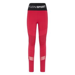Plein Sport Damen Leggings "Leggings"33, fuxia, Gr. XL, Obermaterial: 90% Polyester, 10% Elasthan, Hosen