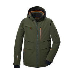 Killtec Herren Skijacke "KSW 43 MN SKI JCKT", gr&uuml;n, Gr. L, Oberstoff: 100% Polyester, Futter: 100% Polyester, Wattierung: 100% Polyester (recycelt),