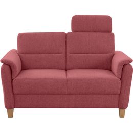 2-Sitzer Home Affaire, B:149cm H:89cm T:89cm, lila, 100% Polyester;Struktur (100% Polyester);Luxus-Microfaser in Lederoptik (100% Polyester), Sofas,