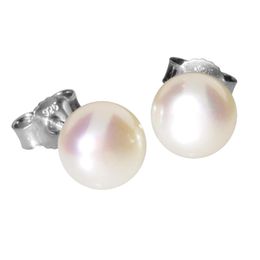 OSTSEE-SCHMUCK Damen Paar Ohrstecker "- Ingrid 7 - Silber 925/000 - Zuchtperle", Silber 925 (Sterlingsilber), silber, Silber 925 (Sterlingsilber),