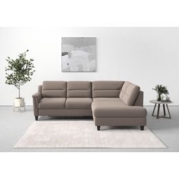 Sit & More Ecksofa SIT & MORE, B:251cm H:90cm T:187cm, grau, Wohnzimmer, Sofas, "Far&ouml; L-Form", inklusive Federkern, wahlweise mit Bettfunktion und Bettkasten