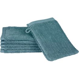 Waschhandschuh Ross, B:16cm L:22cm, blau, Frottier, Handt&uuml;cher, "Premium", 100% Baumwolle