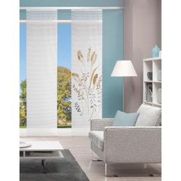 Schiebegardine Vision S, B:60cm H:260cm, beige, Polyester, Wohnzimmer, Gardinen, "AYENE", Schiebevorhang digitalbedruckt AYENE