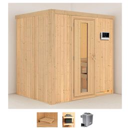 Karibu Sauna "Bedine", Saunaofen, externe Steuerung, 9 kW, beige, Saunen, Ofen 9 KW externe Strg easy