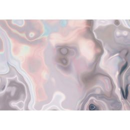 Komar Vliestapete "Digitaldruck Vlies - Shimmering Waves - Gr&ouml;&szlig;e 400 x 280 cm", B/L: 400mm x 280mm, Rollen:, rosa, Wohnzimmer, Tapeten, Wohnzimmer,
