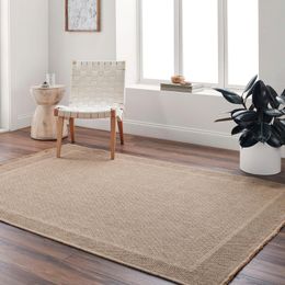 Teppich LIVABLISS, B:160cm H:8mm L:213cm, beige, Kunstfaser, Wohnzimmer, Teppiche, "AKRON"