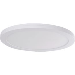 N&auml;ve N&Auml;VE LED Deckenleuchte "Bonus", 1, &Oslash; 29,8cm H: 1,8cm, 1 Stk., wei&szlig;, Wohnzimmer, Leuchten, CCT-Funktion (&uuml;ber Ger&auml;teschalter), Aufbau oder flexible