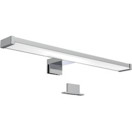 B.K.LICHT Spiegelleuchte, 1, H: 4,5cm, grau, Badezimmer, Leuchten, Spiegellampe, Badlampe, Schminklicht, neutral-weiß, 600 Lumen, IP44
