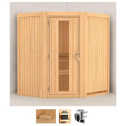 Karibu Sauna "Tomke", Saunaofen, externe Steuerung, 3,6 kW, beige, Saunen, Ofen 3,6 kW externe Strg.easy