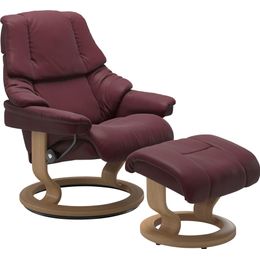 stressless "Reno" Set, Relaxsessel mit Hocker, mit Hocker, mit Classic Base, Gr&ouml;&szlig;e S, M & L, Gestell Eiche