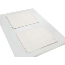 Platzset WIRTH, B:40cm L:35cm, beige, Obermaterial: 90% Polyester, 10% Baumwolle, Platzsets, "Torbole"