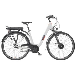 Telefunken E-Bike "Multitalent RC845", 28 Zoll (71,12cm), weiß, Elektrofahrräder, Pedelec, Elektrofahrrad für Herren u. Damen, tiefer Einstieg
