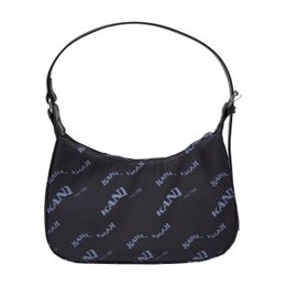 Karl Kani Damen Umh&auml;ngetasche "Karl Kani Damen KA242-023-1 Wavy Retro Aop Shoulder Bag", schwarz, Polyester, Taschen
