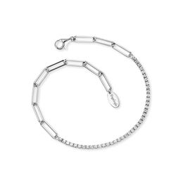 Engelsrufer Damen Armband "Shiny", 20cm, Silber 925 (Sterlingsilber), silber, Silber 925 (Sterlingsilber), Armb&auml;nder, Made in Germany - mit Zirkonia