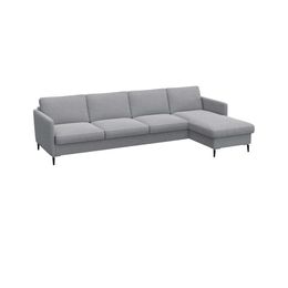 Ecksofa FLEXLUX, B:280cm H:85cm T:159cm, grau, Wohnzimmer, Sofas, "Fiore, L-Form, bequem und komfortabel durch hochwertigem Sitzaufbau", schmale