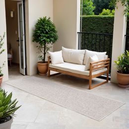Outdoorteppich Hanse Home, B:80cm H:5mm L:250cm, grau, Polypropylen, Teppiche, "Kona Wendeteppich", In und Outdoor, Flachgewebe, wetterfest,