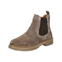 Camel Active Damen Stiefelette "Camel Active Stiefelette Veloursleder/Textil", Gr. 36, beige, Textil, Veloursleder, Schuhe