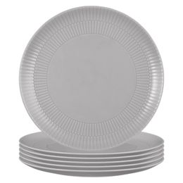 Seltmann Weiden Speiseteller "Speiseteller Amina ø 27,8 cm 6er Set", L:27,8cm, silber, Speiseteller