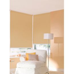Seitenzugrollo SUNLINES, B:202cm H:180cm, beige, Aluminium, Kunststoff, Polyester, Rollos, "Youngstyle Uni"