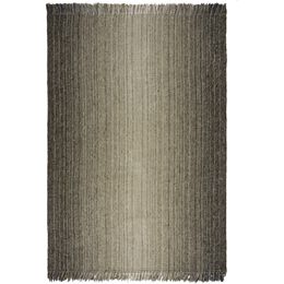 Teppich FLAIR RUGS, B:60cm H:8mm L:110cm, grau, Jute, Kunstfaser, Wolle, Wohnzimmer, Teppiche, "Jute Ombre"