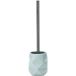 WC-Garnitur Kleine Wolke, B:10,6cm H:39cm L:11cm, gr&uuml;n, Polyresin (Kunststein), Reinigungsb&uuml;rsten, "Crackle"