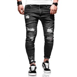 behype Herren Slim-fit-Jeans "Dino", schwarz, Gr. 30, 97% Baumwolle, 3% Elasthan, Jeans, mit tollen Used-Elementen