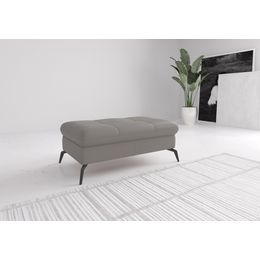 Sit & More Polsterhocker SIT & MORE, B:102cm H:47cm T:69cm, grau, Hocker, "Amica", mit Stauraum