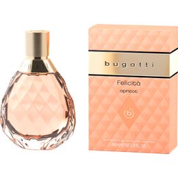 Bugatti Damen Eau de Parfum "Bugatti Felicit&agrave; Apricot for her EdP 60ml", 60ml, transparent, Parf&uuml;ms, Fruchtiger Duft mit Aprikose, Pinke Grapefruit,